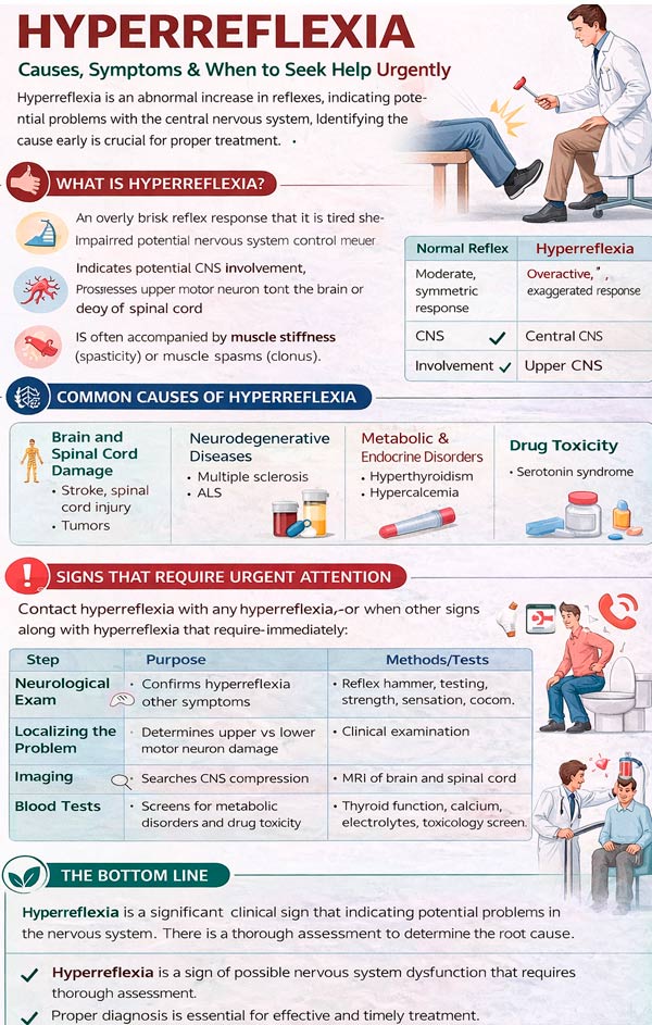 Hyperreflexia: Príčiny, príznaky, diagnostika a kedy navštíviť lekára ...